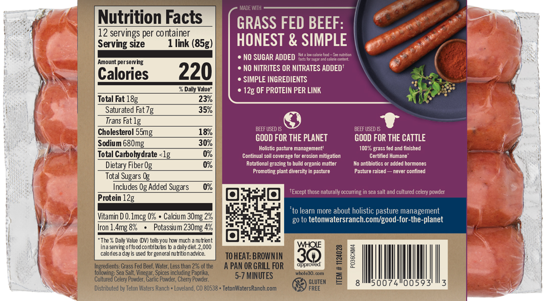 Polish Sausage - Teton Waters Ranch